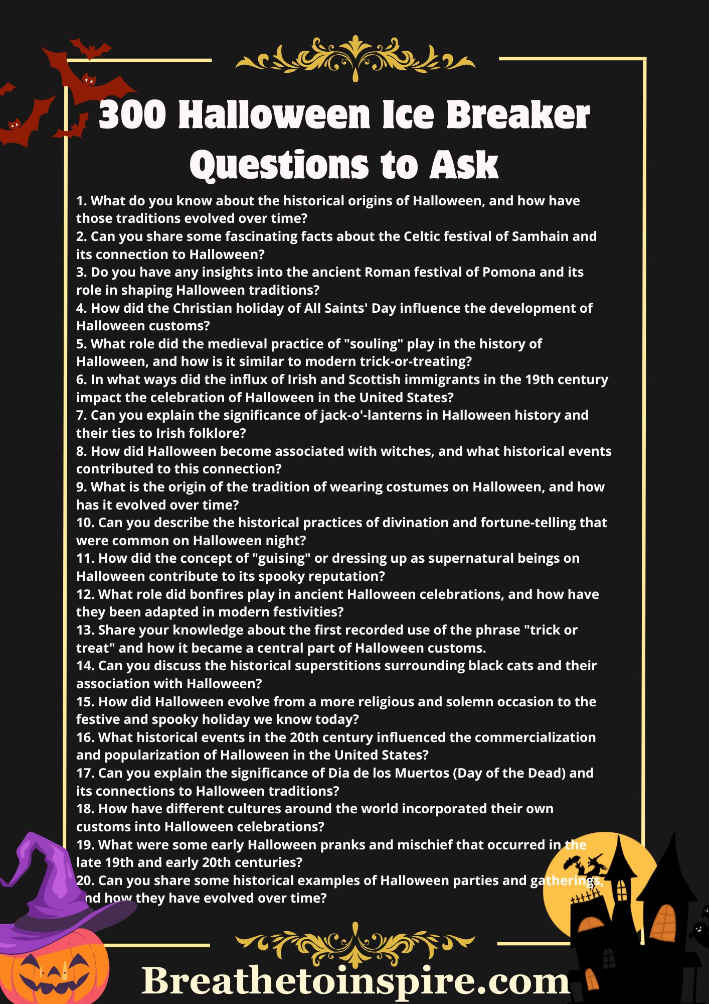 300 Halloween Icebreaker Questions For Your Haunting Time (2023 Edition ...