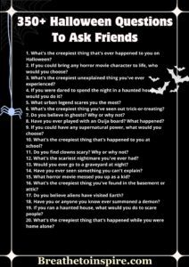 350+ Halloween Questions To Ask For This Spooky Season To Get Into The ...