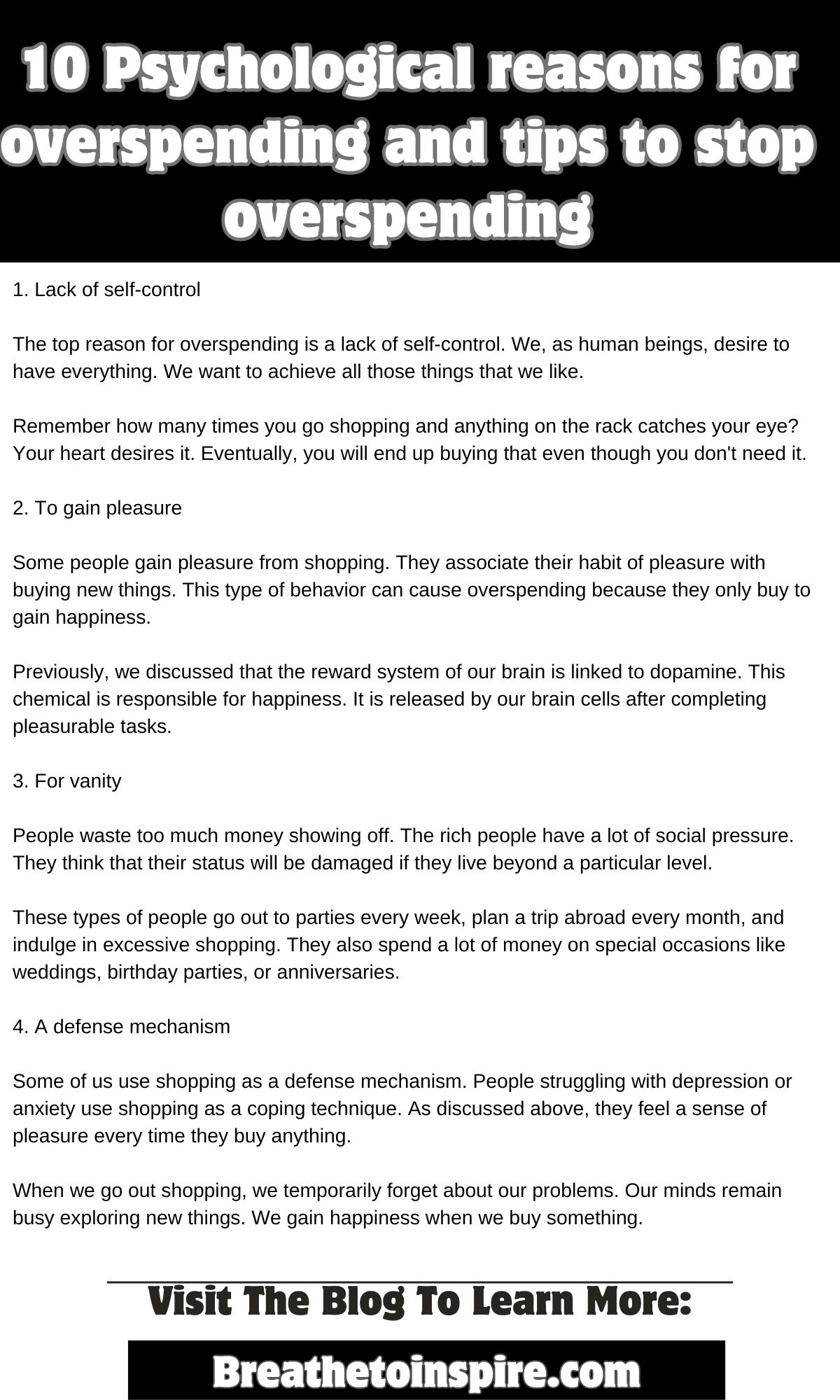 10 Psychological Reasons For Overspending (15+ Tips To Stop ...