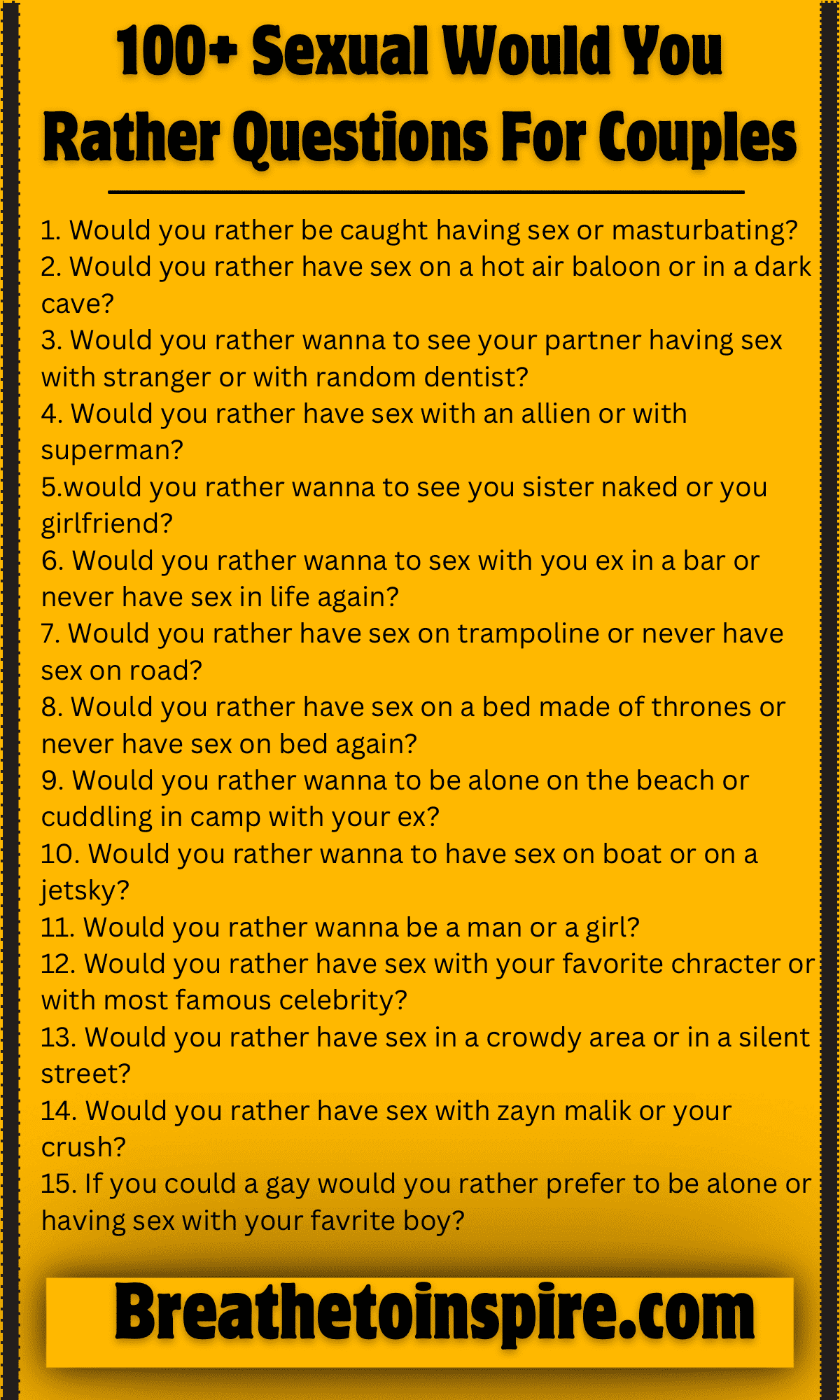 1000+ Would You Rather Questions For Couples From Funny To Dirty ...